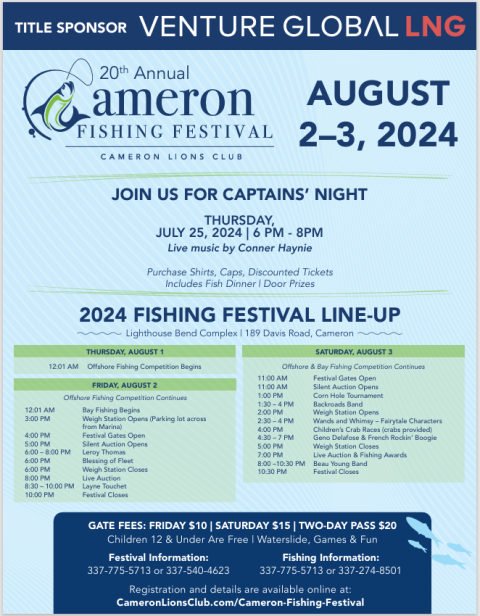 Cameron Fishing Festival - CAMERON LIONS CLUB