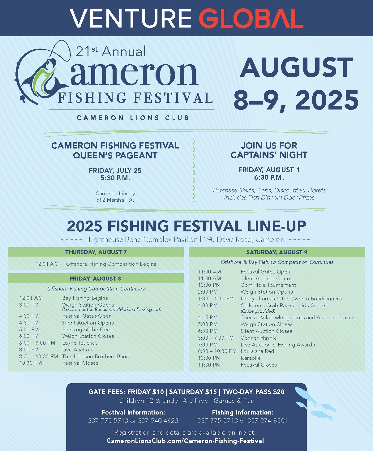 Cameron Fishing Festival - CAMERON LIONS CLUB